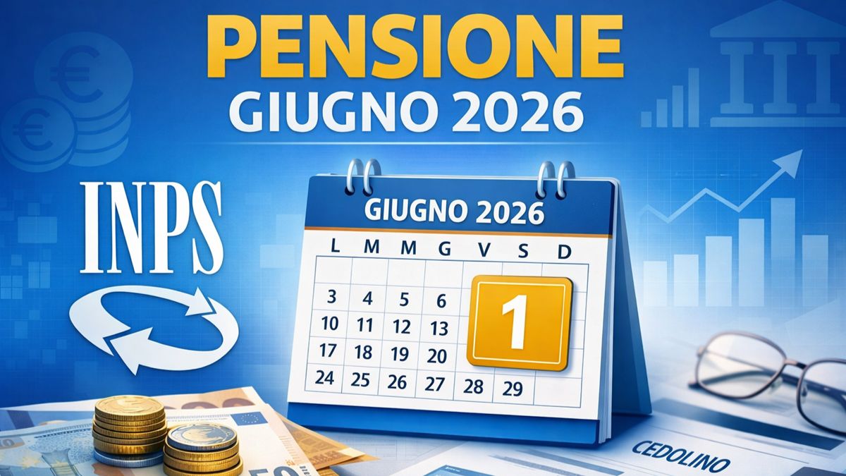 Pensione giugno 2026: quando arriva il pagamento, data accredito e come ...